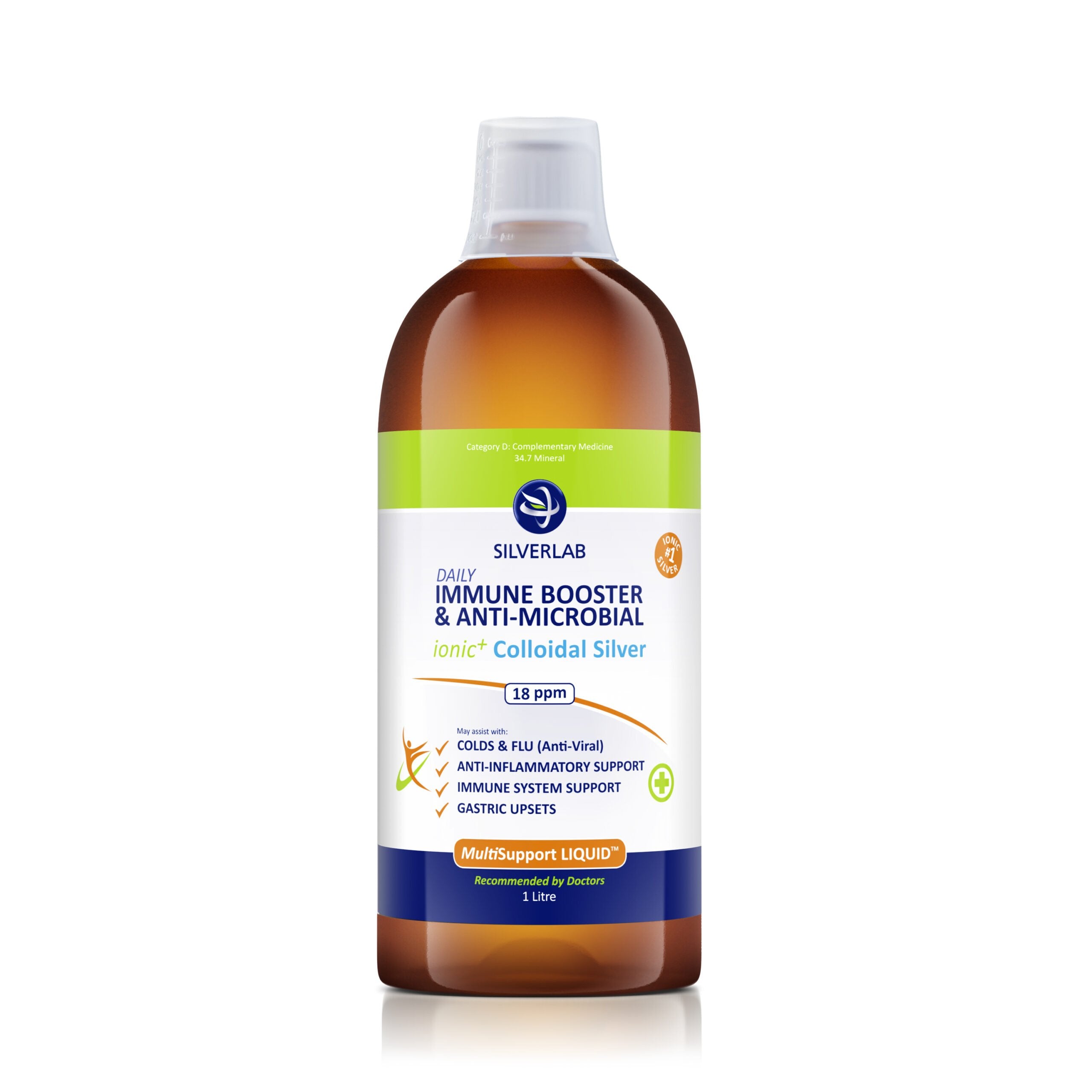 Silverlab Colloidal Silver (1 Liter @ 20 cents per ml) – Nutribrands