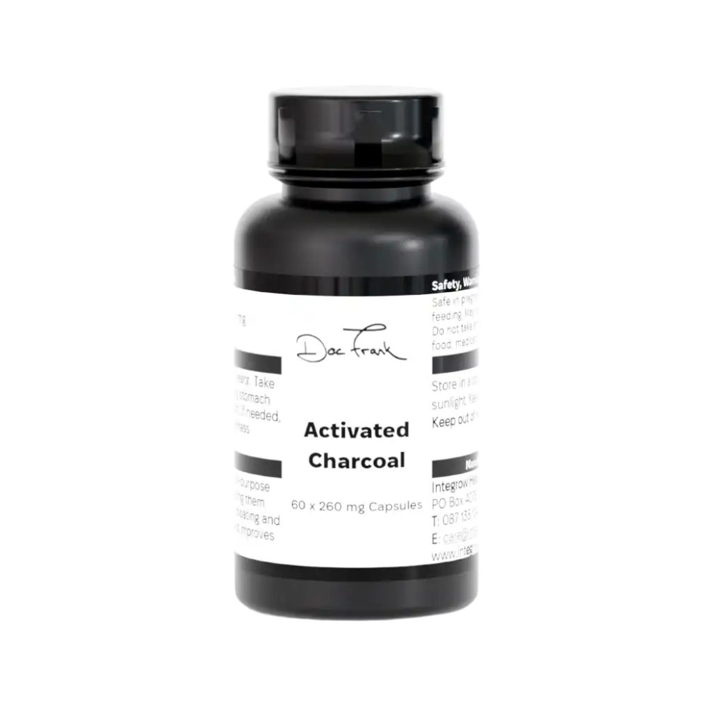 Activated Charcoal (260mg x 60 Caps @ 1 cent per mg) – Nutribrands